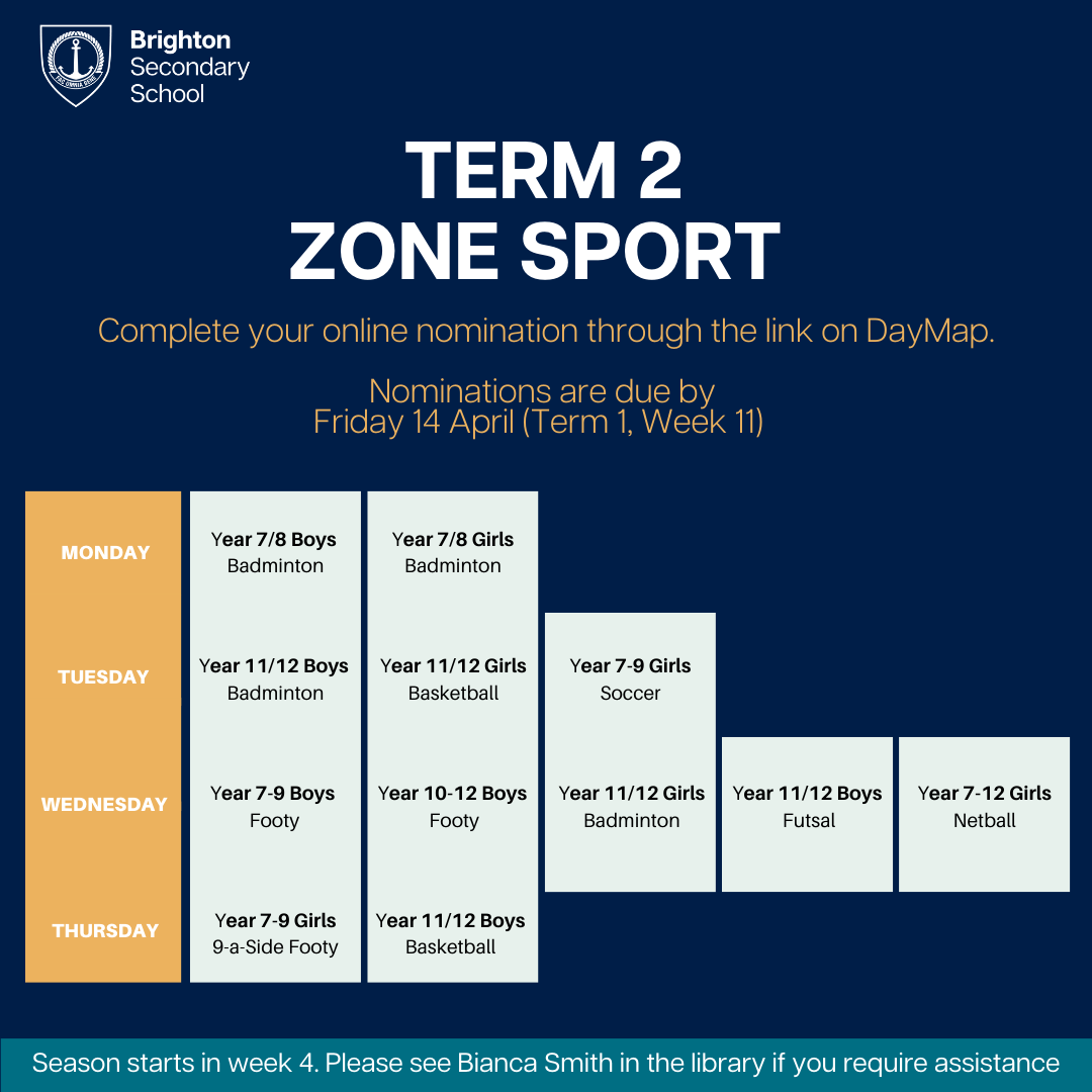 Sport Opportunities | Brighton Secondary School